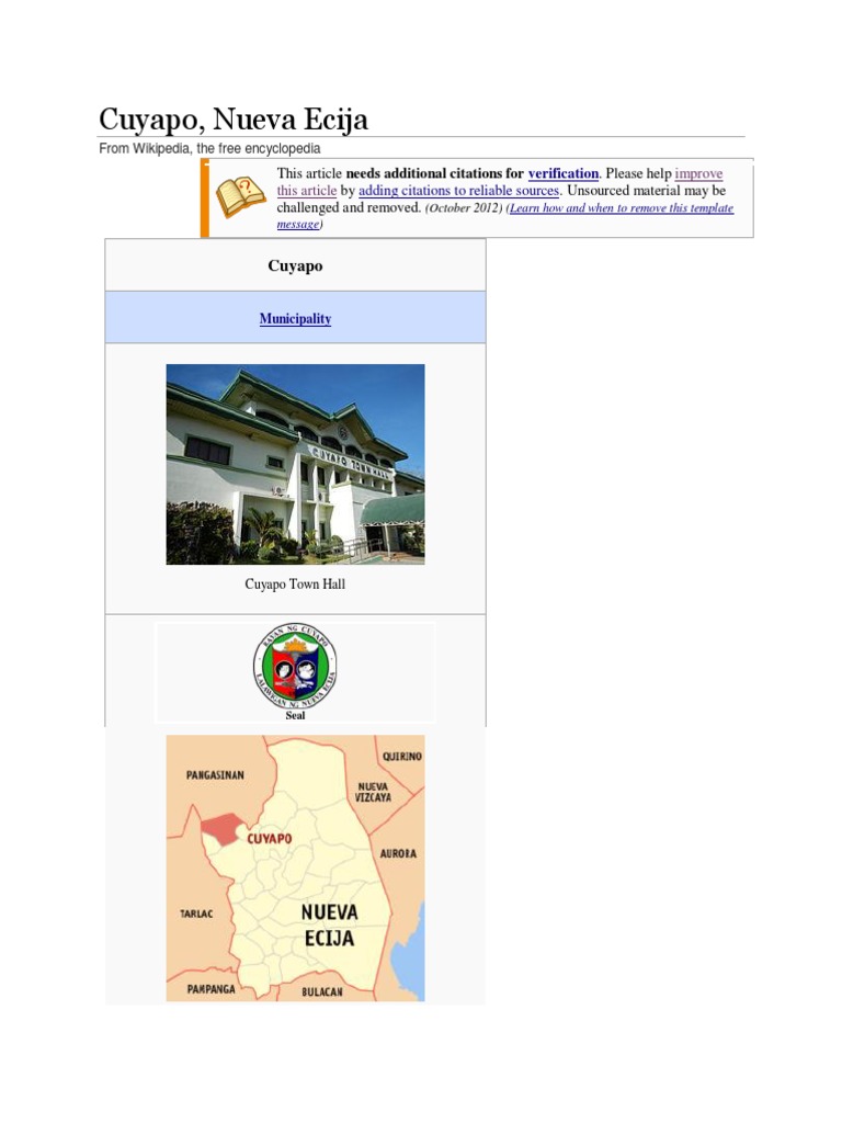 Cuyapo Nueva Ecija | PDF | Philippines