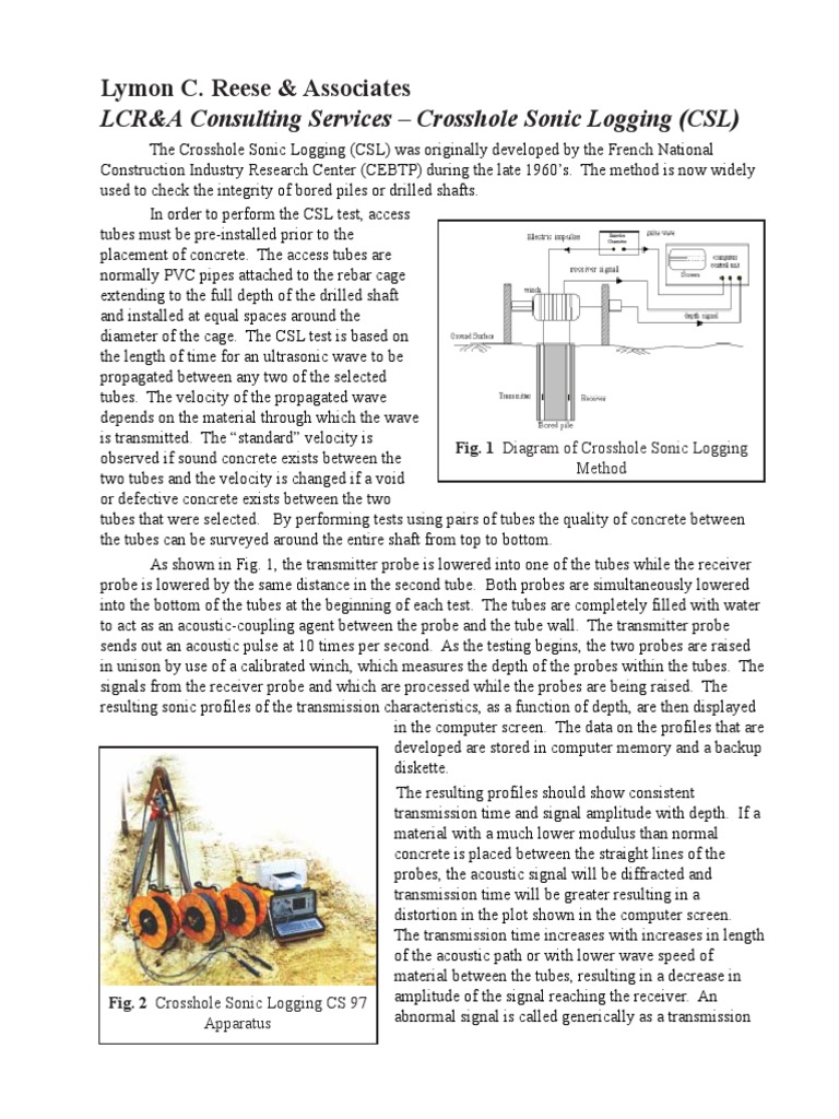 CSL Testing Method | Waves | Deep Foundation