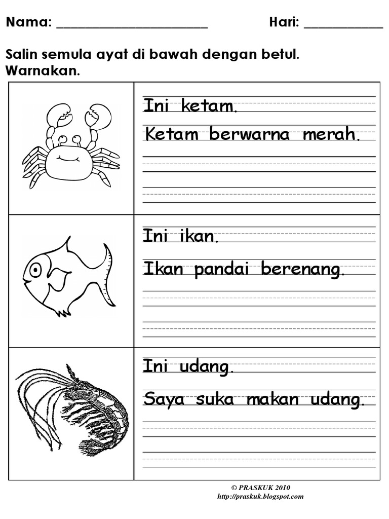 Menyalin Ayat Yang Mudah PDF | PDF