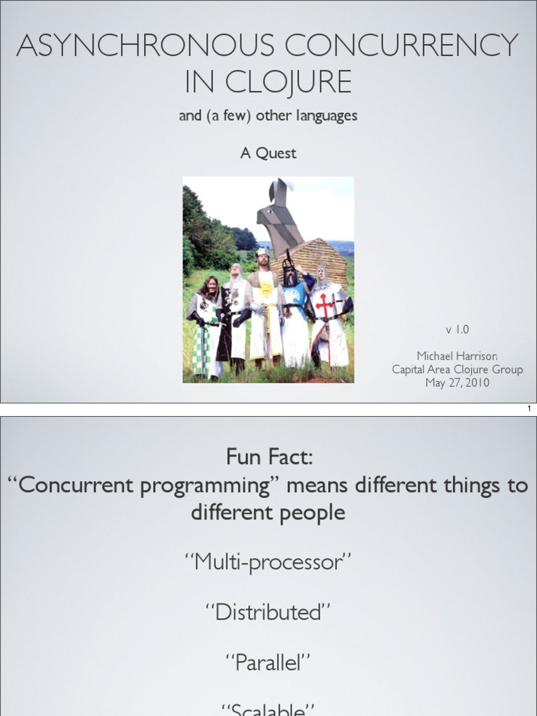 Asynchronous Concurrency In Clojure And A Few Other Languages Pdf Clojure Java Script