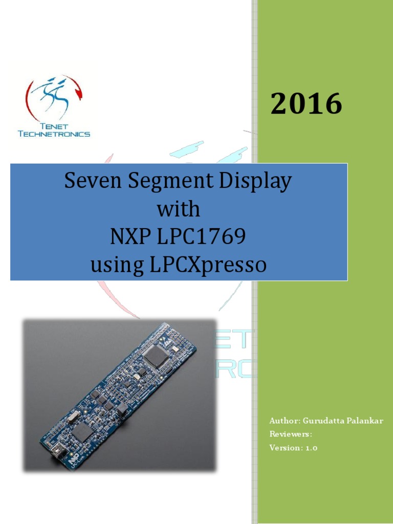 Interfacing Seven Segment Display With LPC1769 | PDF | Areas Of ...