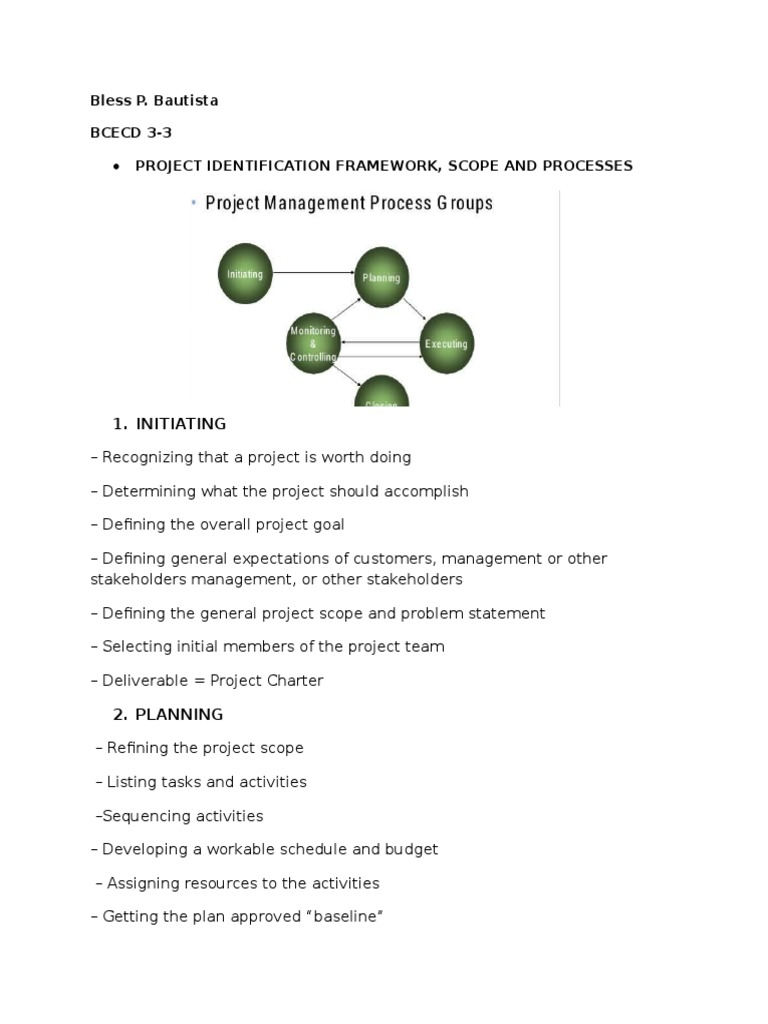 Project Identification Framework | PDF | Strategic Management | Project ...