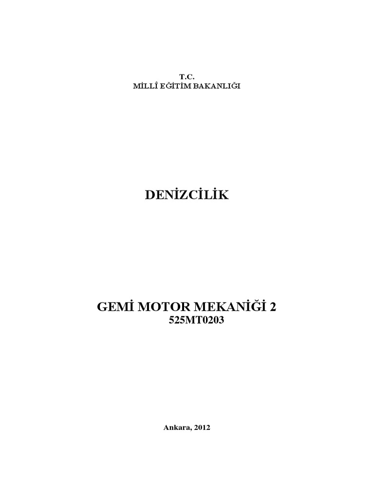 Gemi Motor Mekaniği2 | PDF
