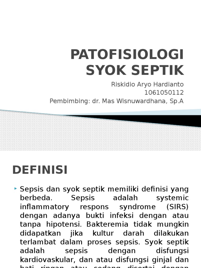 Patofisiologi Syok Septik dan Sepsis | PDF