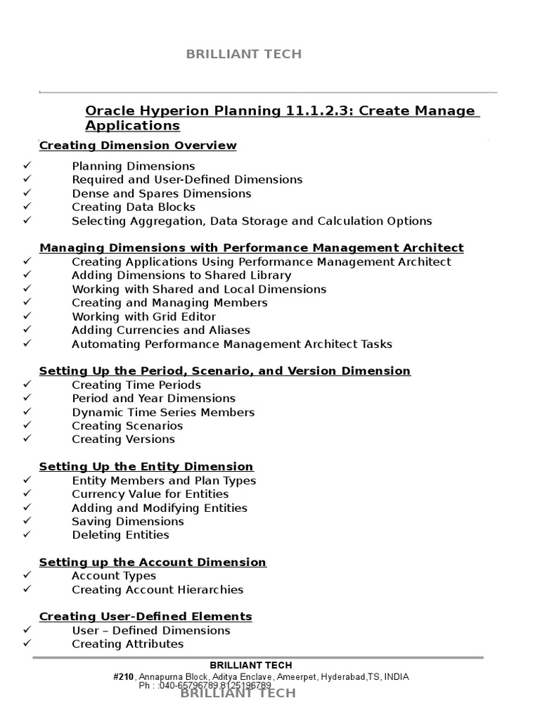 Oracle Hyperion Planning 11.1.2.3: Create Manage Applications | PDF | Metadata | Library (Computing)