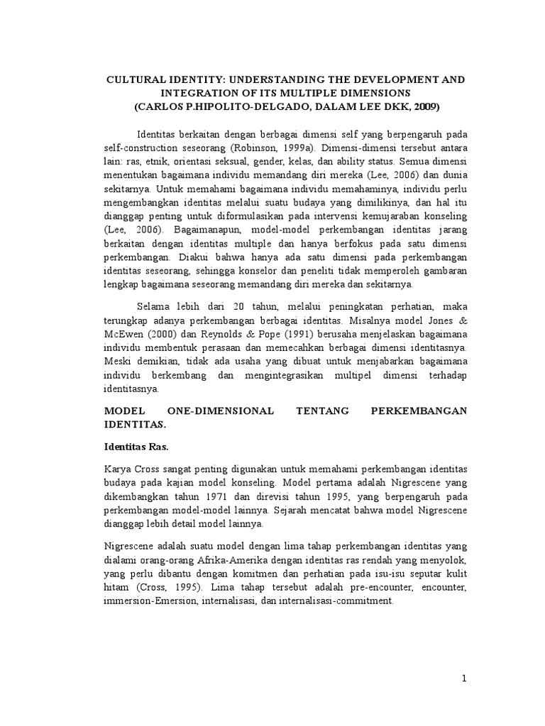 Psikologi Lintas Budaya | PDF