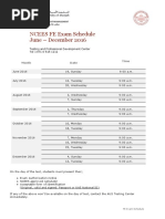 NCEES FE Exam Schedule 2025 | PDF