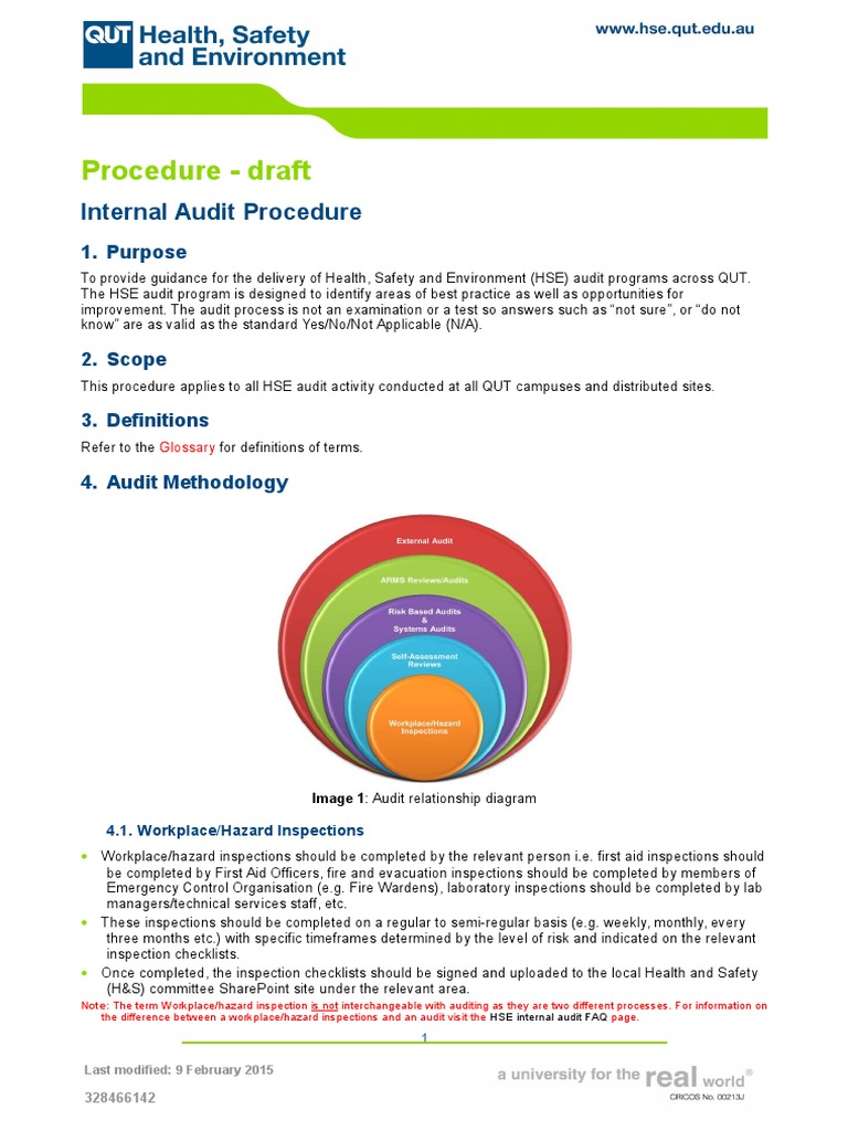 Procedure - Draft | PDF | Internal Audit | Audit