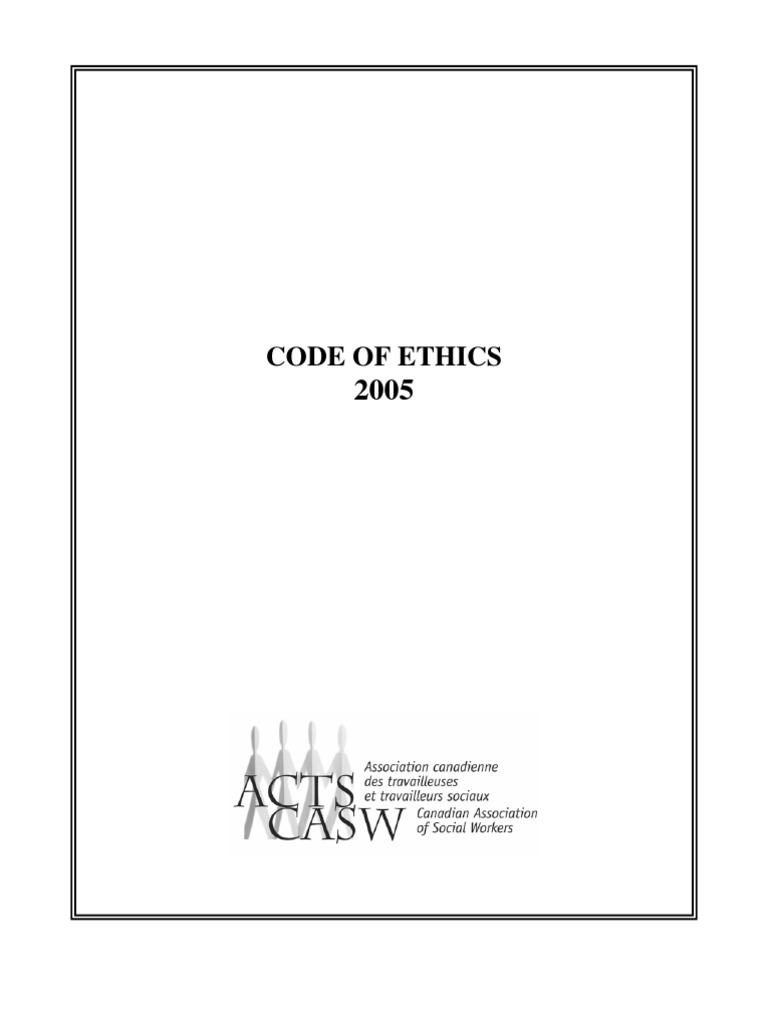 CASW - Code of Ethics | PDF | Confidentiality | Social Work