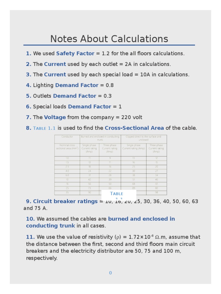 Notes About Calculations | PDF