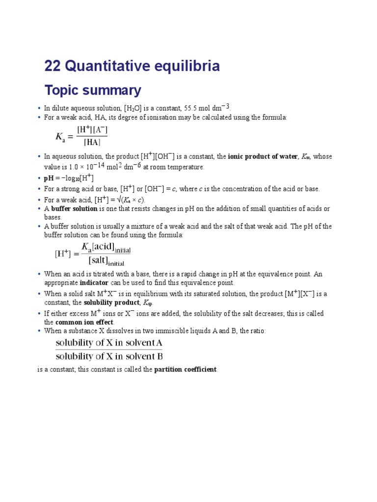 22 - Quantitative Equilibria | PDF