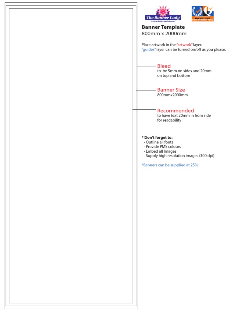 Guidelines for Designing an 800mm x 2000mm Banner with Bleed ...
