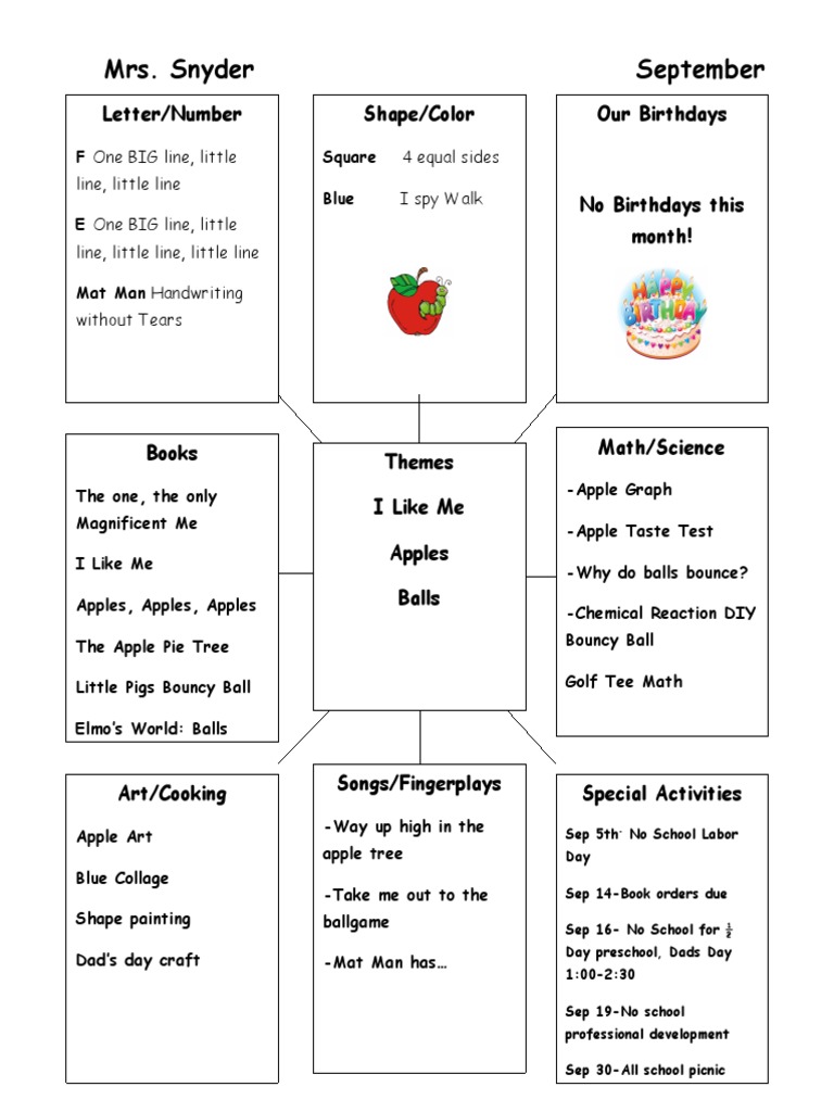 September Activities for Kids: Apples & More | PDF | Language Arts ...