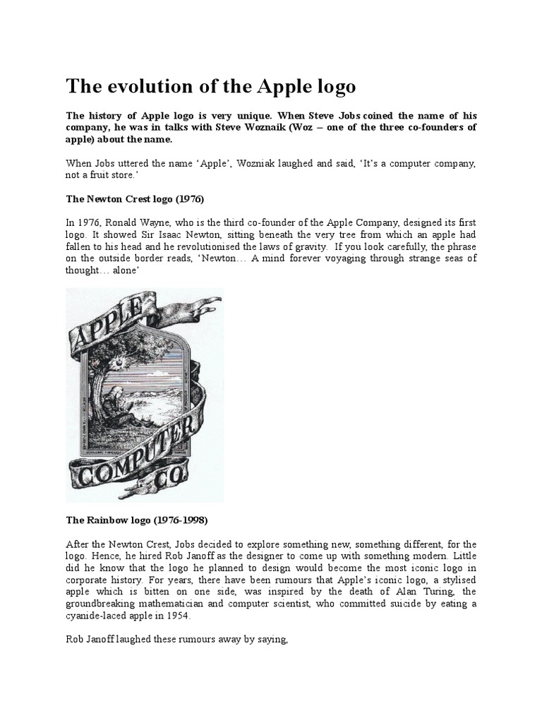Apple - Logo Evolution | PDF | Apple Inc. | Hardware