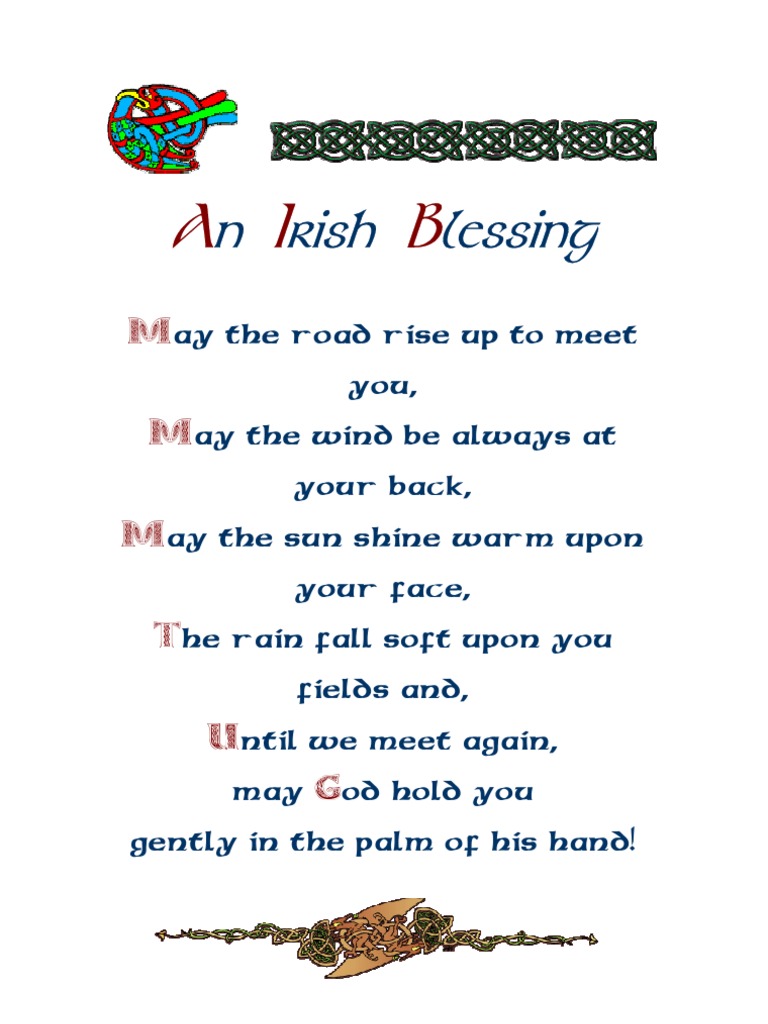An Irish Blessing | PDF