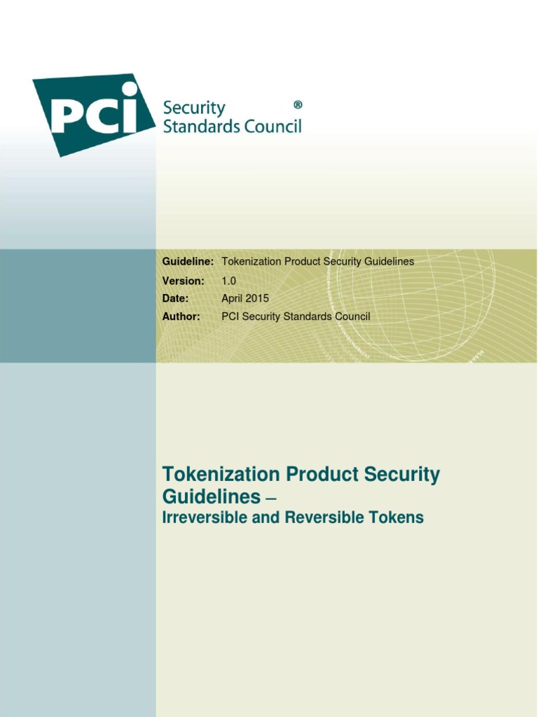 Tokenization Product Security Guidelines | Download Free PDF | Payment Card Industry Data ...