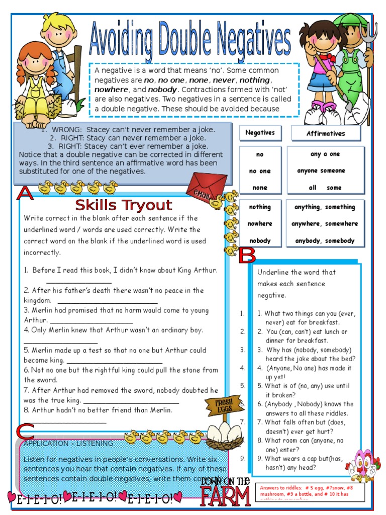Nowhere, and Nobody. Contractions Formed With Not' | PDF