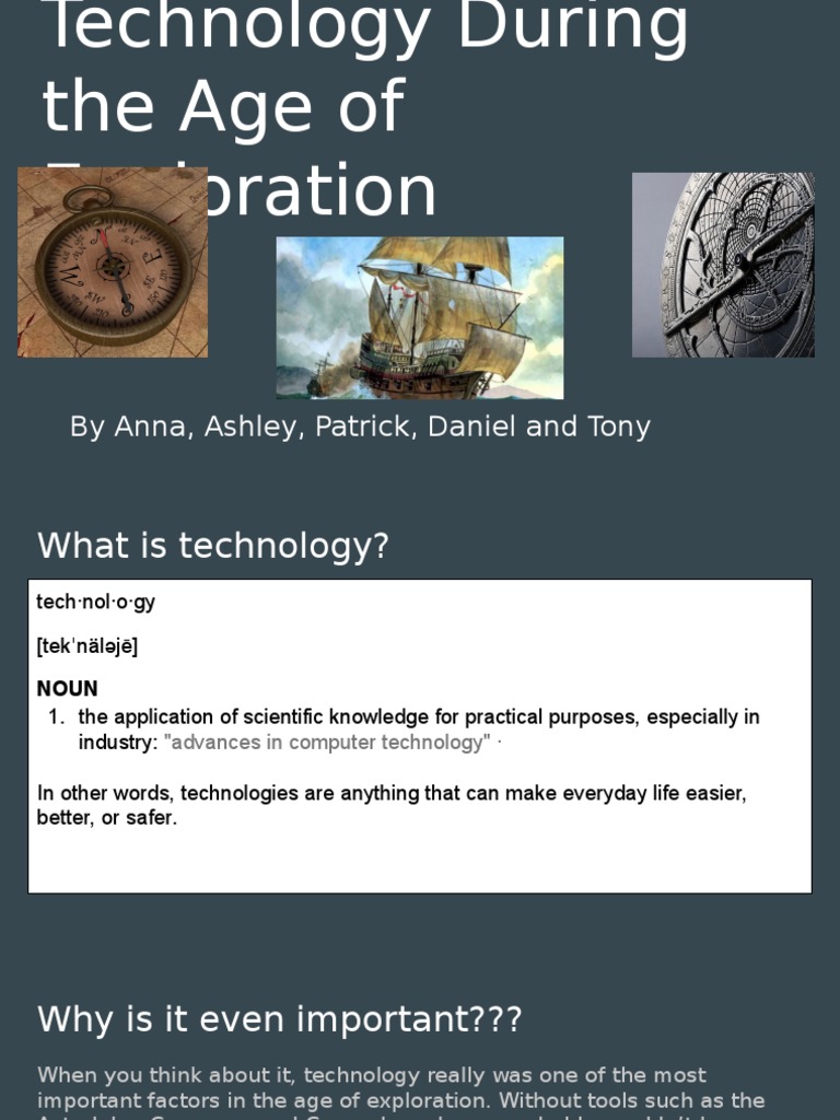 Curtis-Technology During The Age of Exploration | PDF | Compass | Age ...
