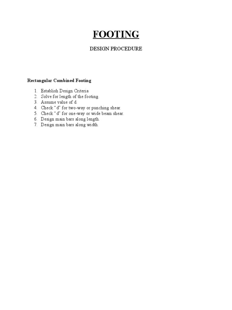 Footing | PDF | Applied And Interdisciplinary Physics | Mechanical Engineering