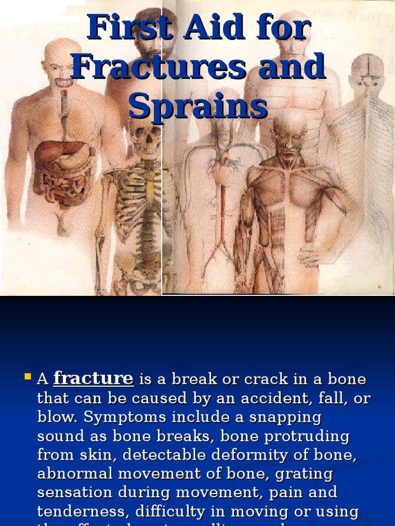 First Aid for Fractures and Sprains | PDF | Ankle | Elbow