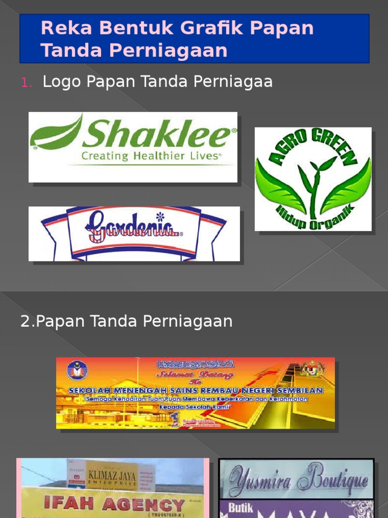 Reka Bentuk Grafik Papan Tanda Perniagaan | PDF