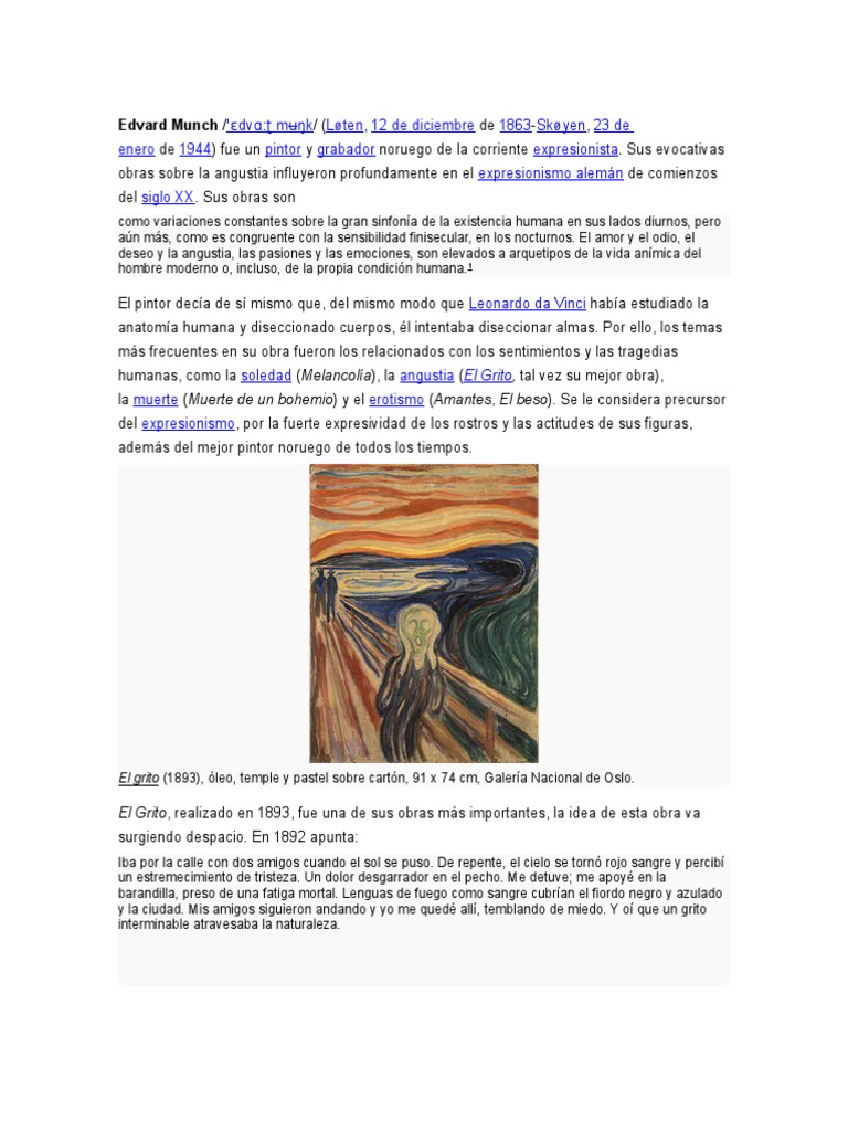 Edvard Munch | PDF | Artes (general)