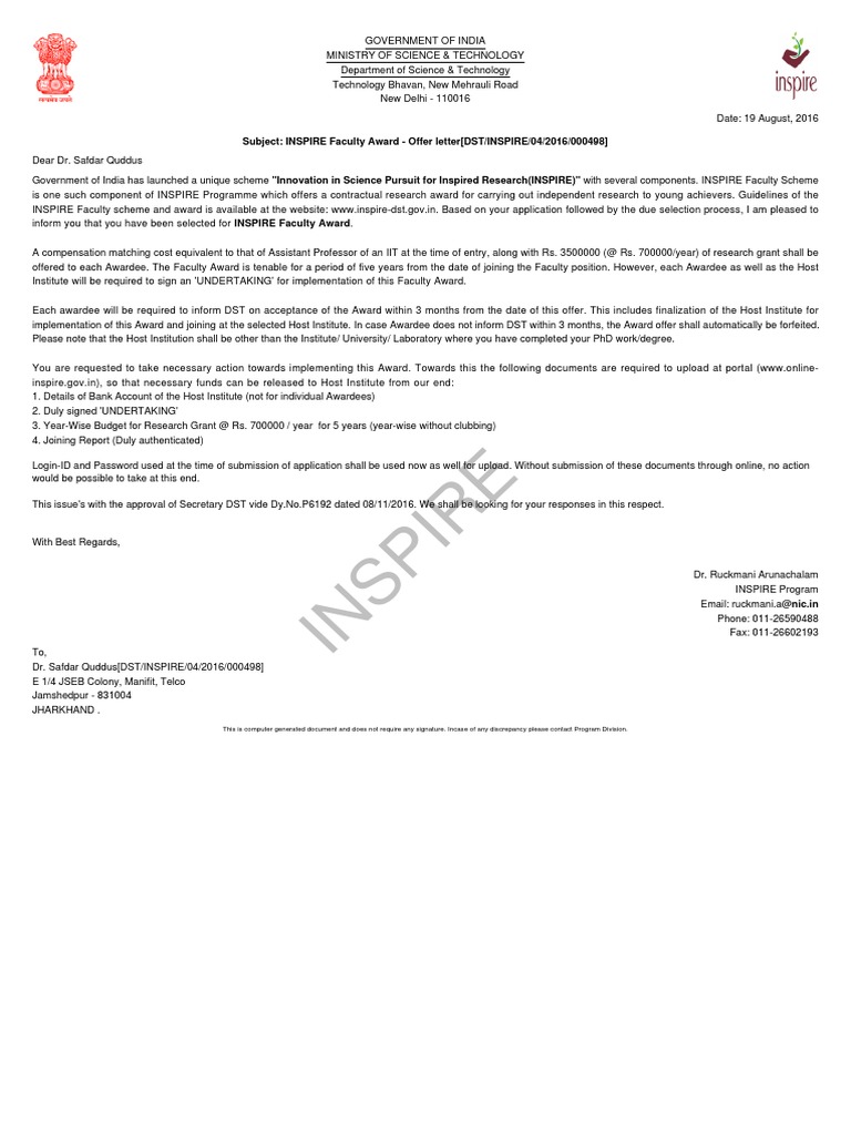 Inspire DST | PDF | Computing And Information Technology | Business