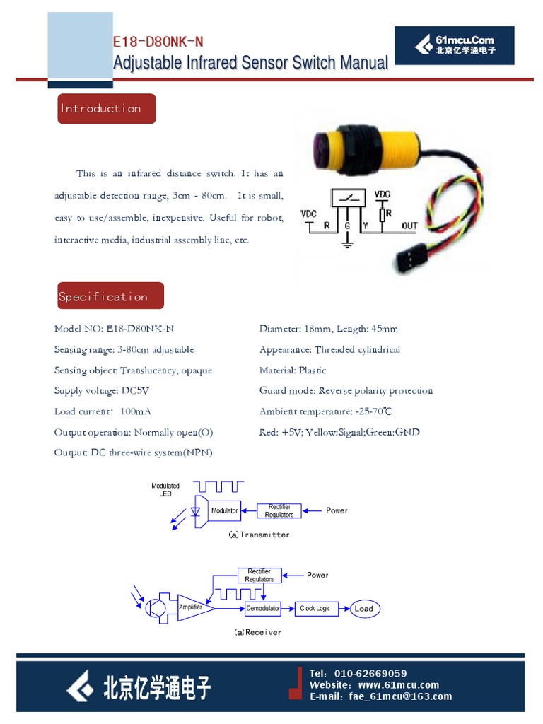Modul Sensor E18-D80NK