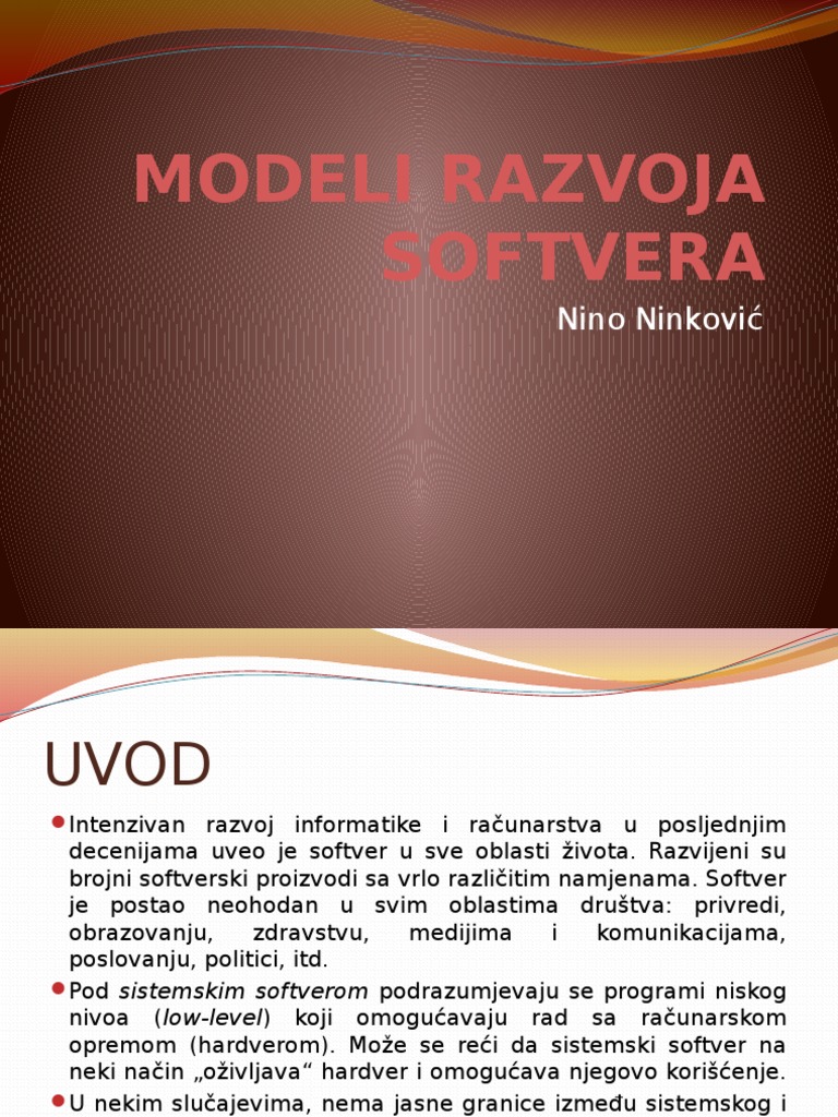 Modeli Razvoja Softvera | PDF