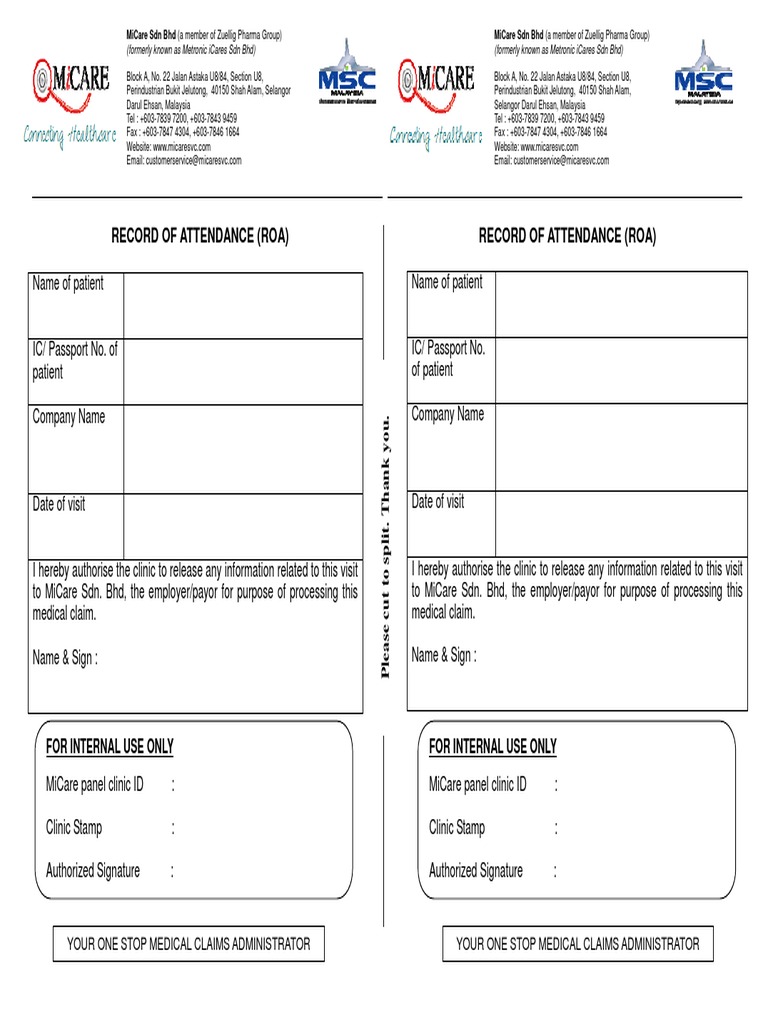 MiCare Sdn Bhd Contact Information | PDF | Technology & Engineering ...