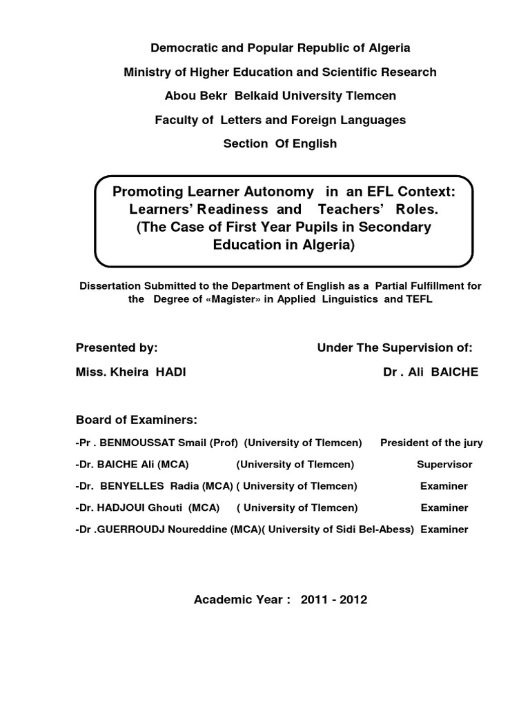 Autonomy | PDF | Constructivism (Philosophy Of Education) | Autonomy