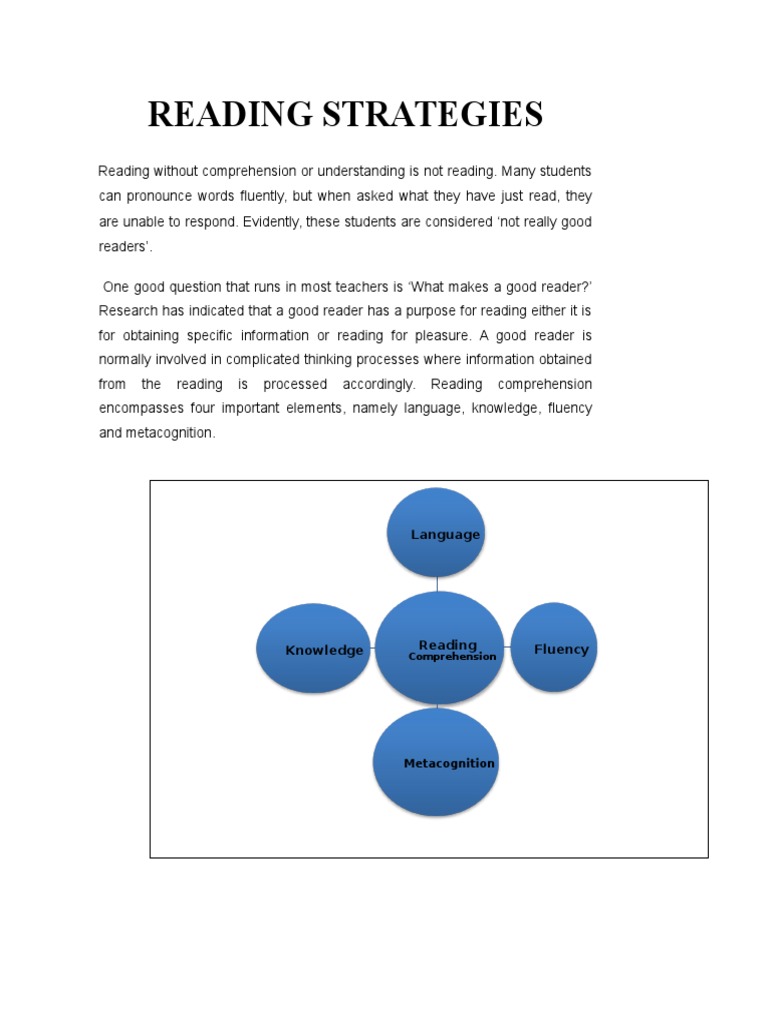 Reading Strategies | PDF | Reading Comprehension | Speed Reading