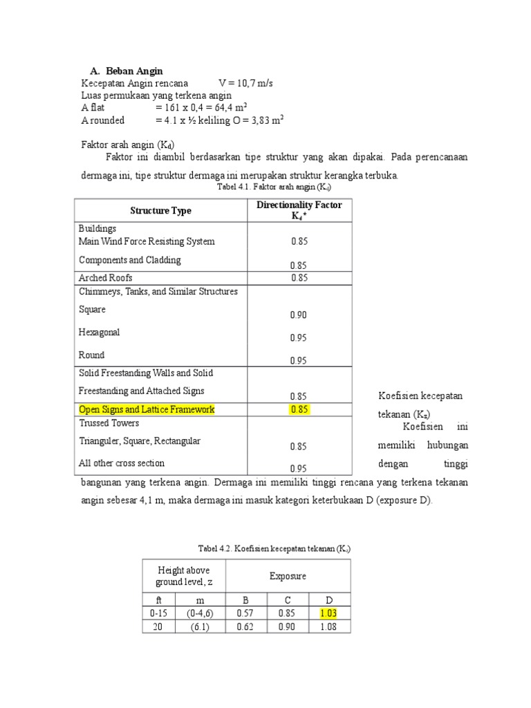 Beban Angin | PDF | Sains & Matematika | Teknologi & Rekayasa