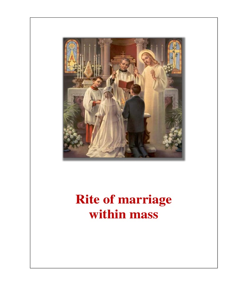 Catholic Wedding Rite Within Mass | PDF | Mass (Liturgy) | Eucharist