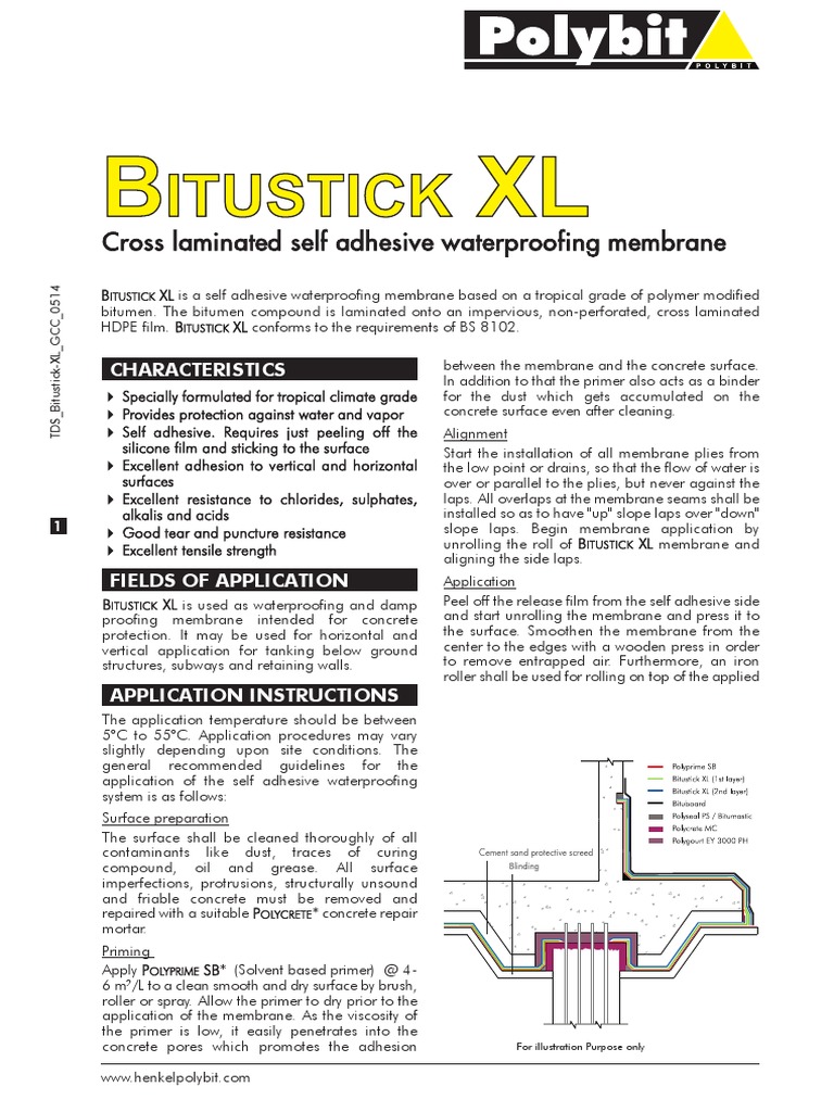 Bitustick XL | PDF | Industries | Manmade Materials
