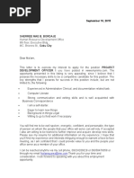 Application Letter DPWH | PDF | Educational Stages | Qualifications