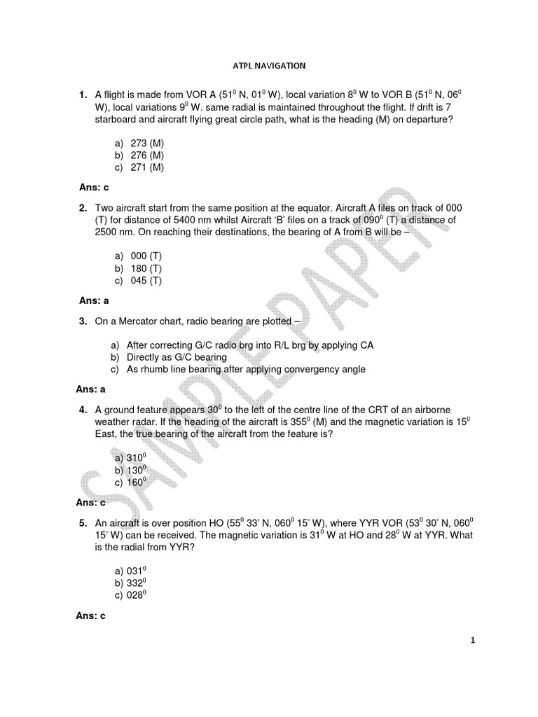 AirNav ATPL | PDF | Aeronautics | Aerospace Engineering