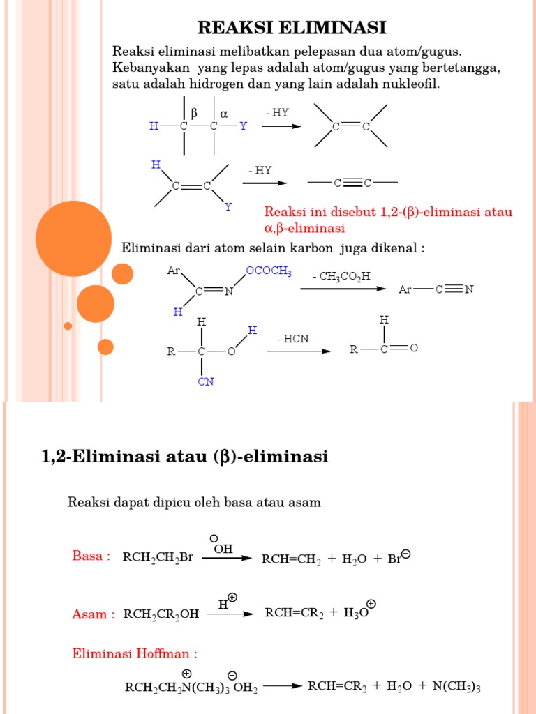 Reaksi Eliminasi | PDF