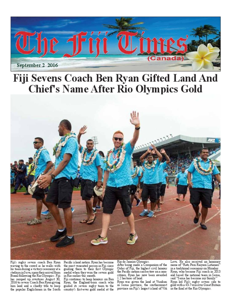 FijiTimes - September 2 2016 | Download Free PDF | Fiji | Crime Thriller