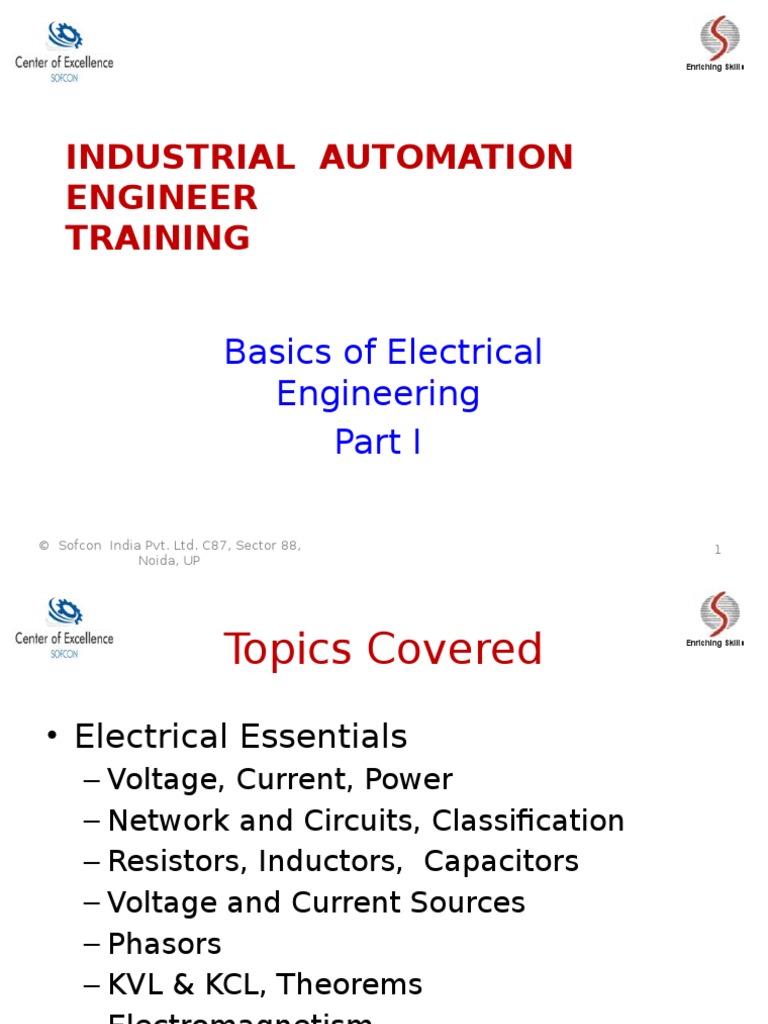 Basics of EE Part I | PDF | Electrical Impedance | Inductance