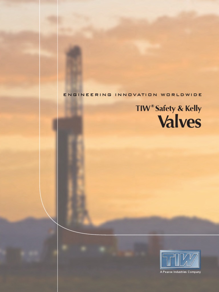 Tiw Valves Brochure | PDF | Drilling Rig | Valve