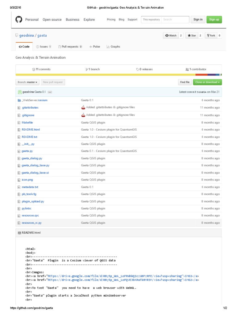 GitHub - Geodrinx - Gaeta - Geo Analysis & Terrain Animation PDF | PDF ...