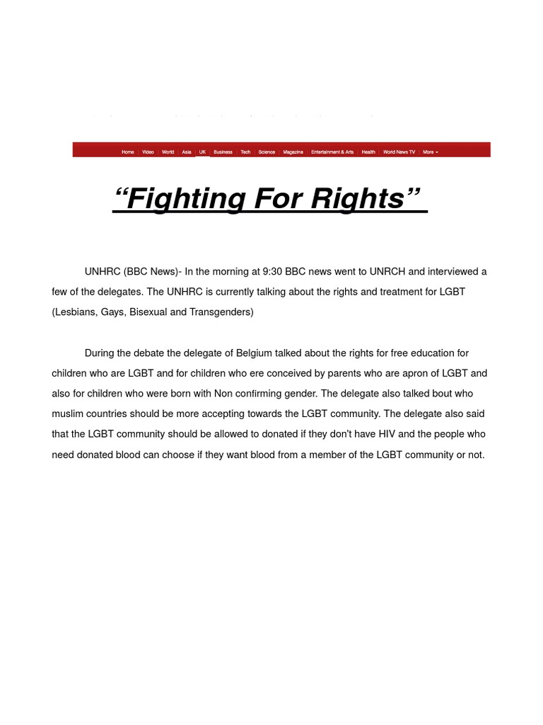Fighting For Rights | PDF
