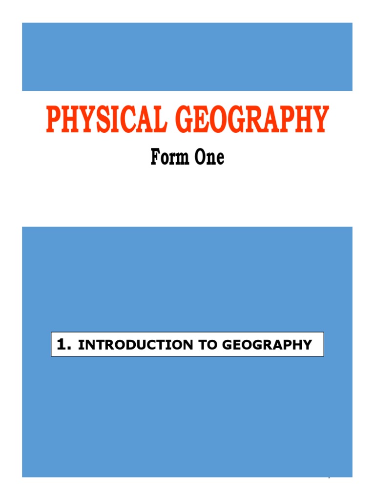 Introduction To Geography | PDF | Geography | Meteorology