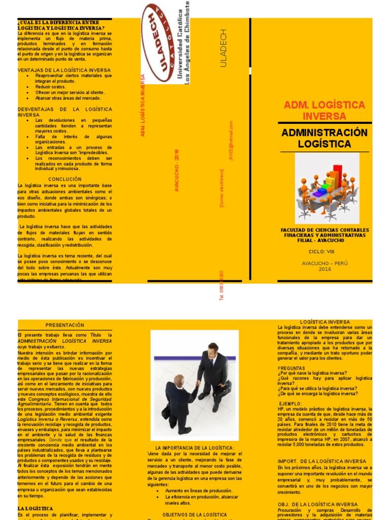 Triptico de Logistica Inversa | PDF | Logística | Industrias