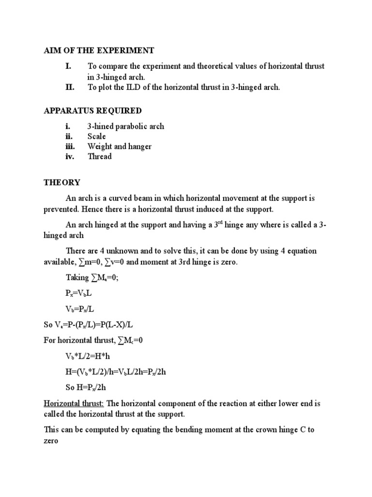 Aim of The Experiment I. II. Apparatus Required I. Ii. Iii. Iv. Theory ...