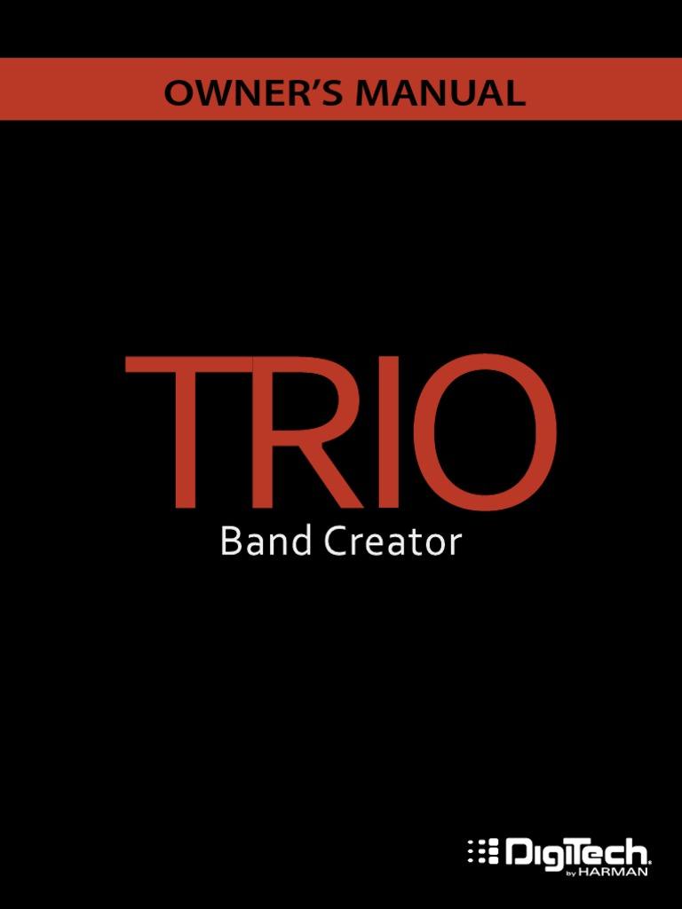 Trio Manual 5057870-A Original | PDF | Drum Kit | Funk