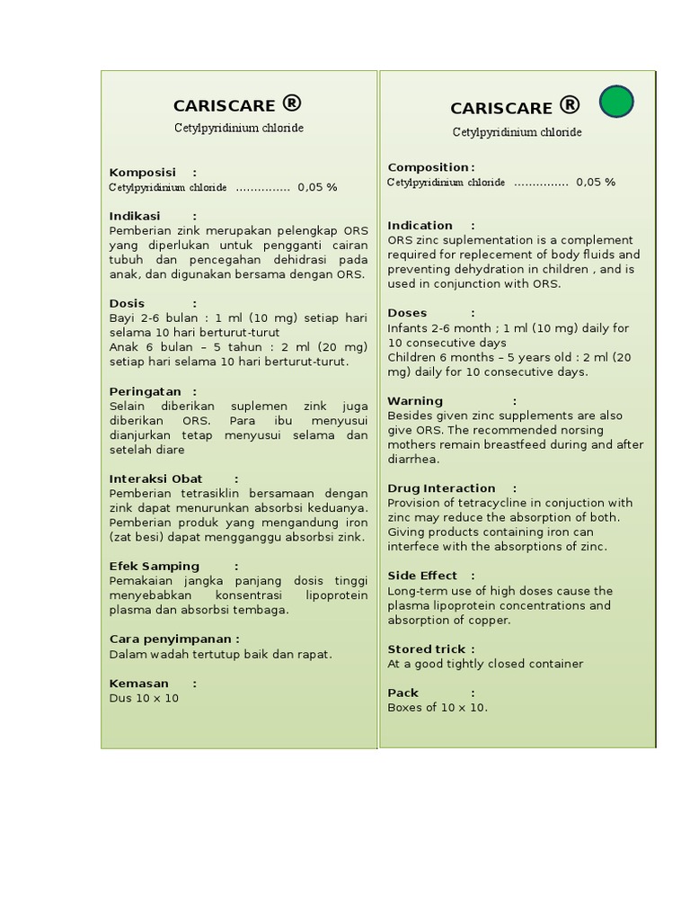 Brosur Zink | PDF