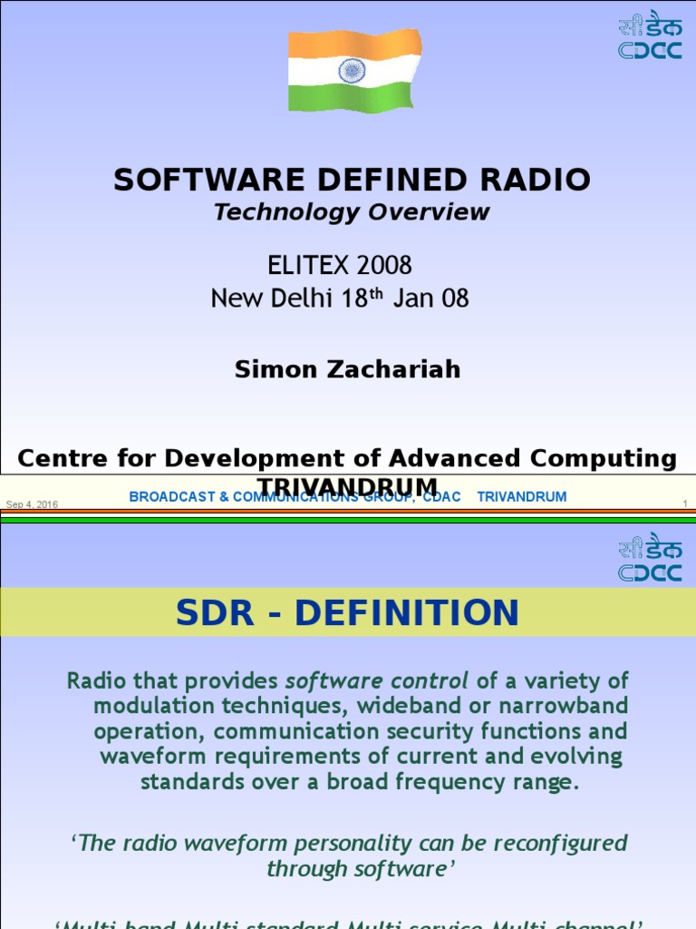 Software Defined Radio Overview | PDF | Software Defined Radio ...