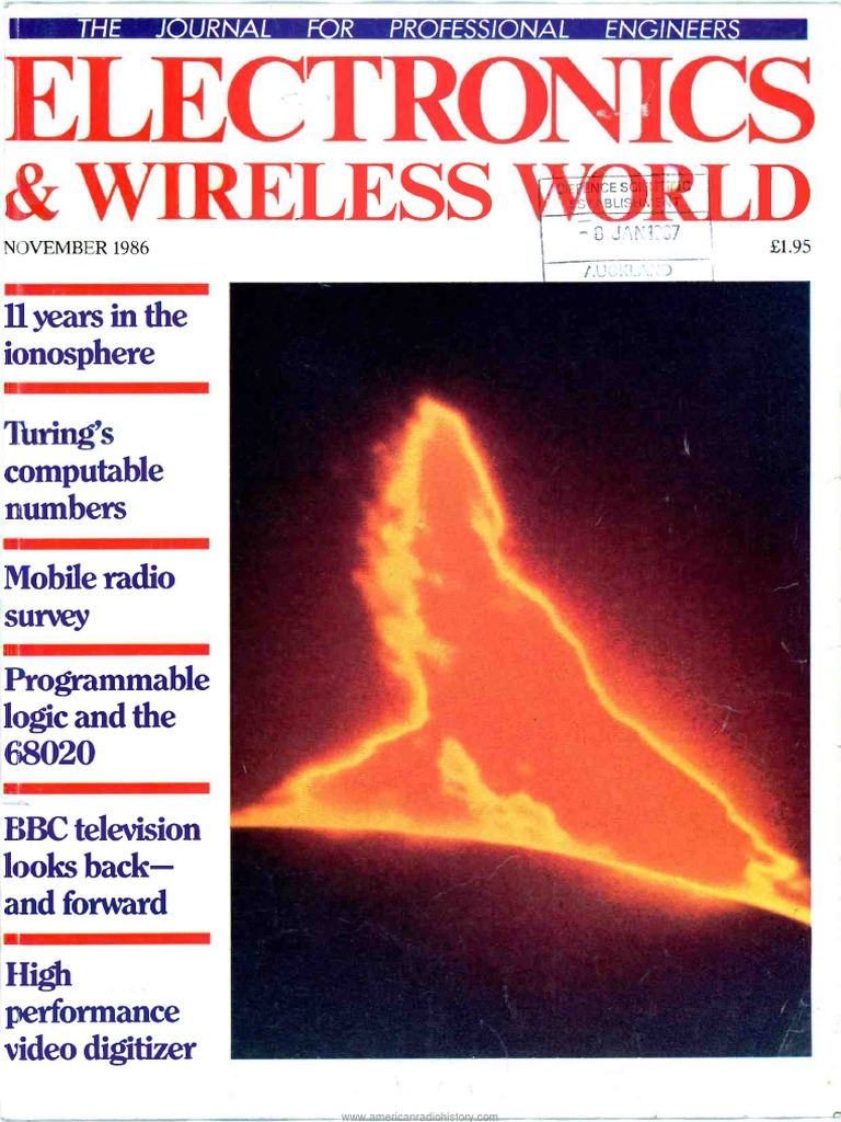 Wireless World 1986 11 | PDF | Radio | Cellular Network